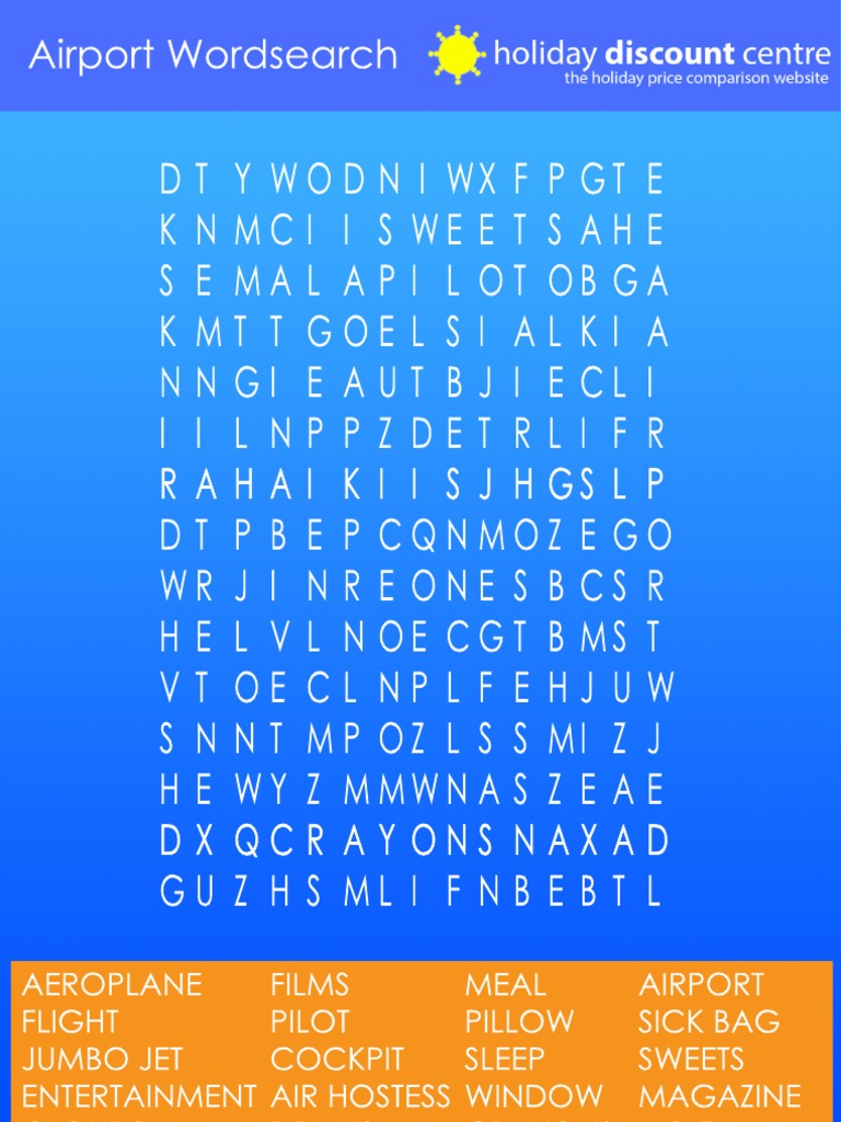 Air Wordsearch | PDF