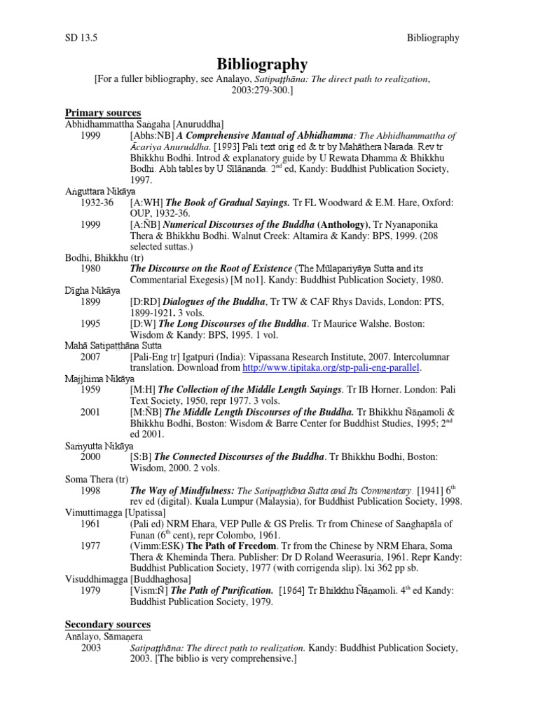 Bibliography: Primary sources