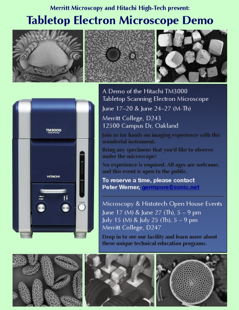 Hitachi SEM Demo Poster | PDF | Technology & Engineering