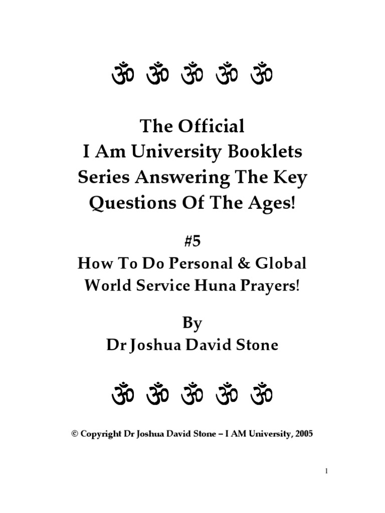 Huna Method of Prayer | PDF | Ascended Master | Prayer