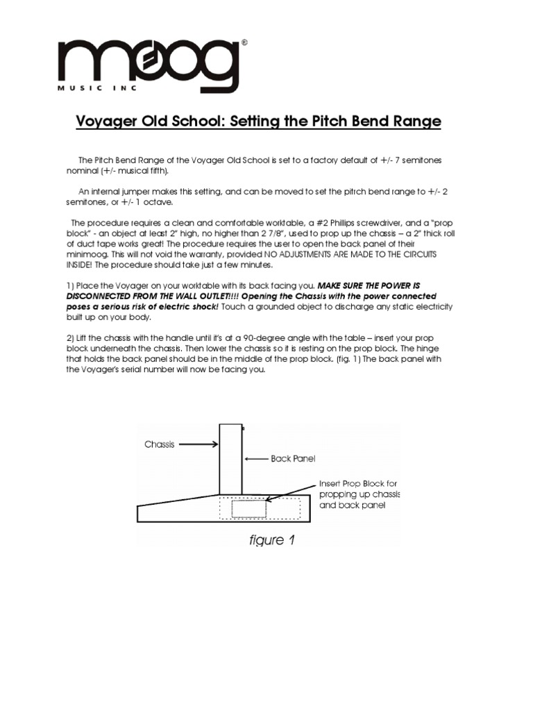 Minimoog Voyager Old School VGR OS Pitch Bend Range | PDF | Pitch ...
