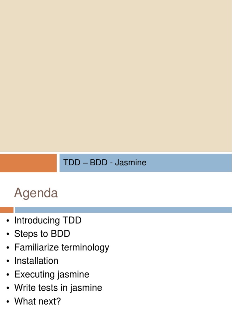 Jasmine - A BDD Test Framework For JavaScript | PDF | Product ... Jasmine - A BDD Test Framework For JavaScript | PDF | Product ...