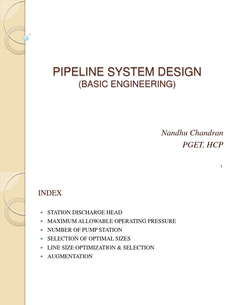 Pipeline System Design | PDF | Pipeline Transport | Pump