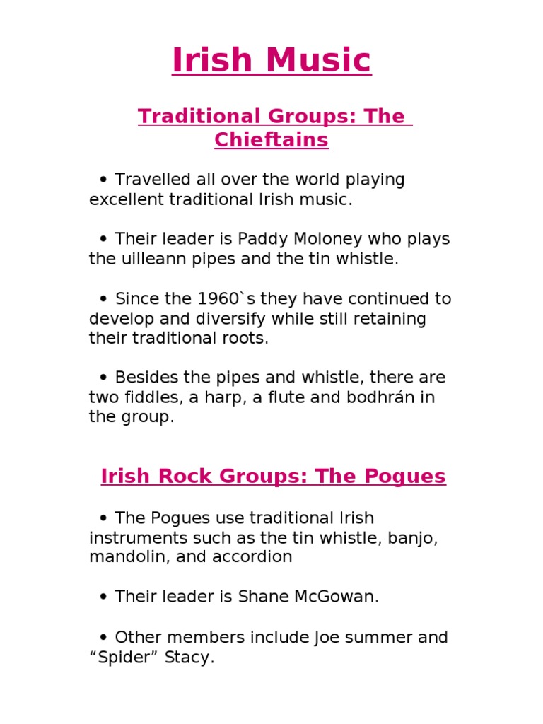 Irish Music | PDF | Folk Music Of Ireland | Celtic Music
