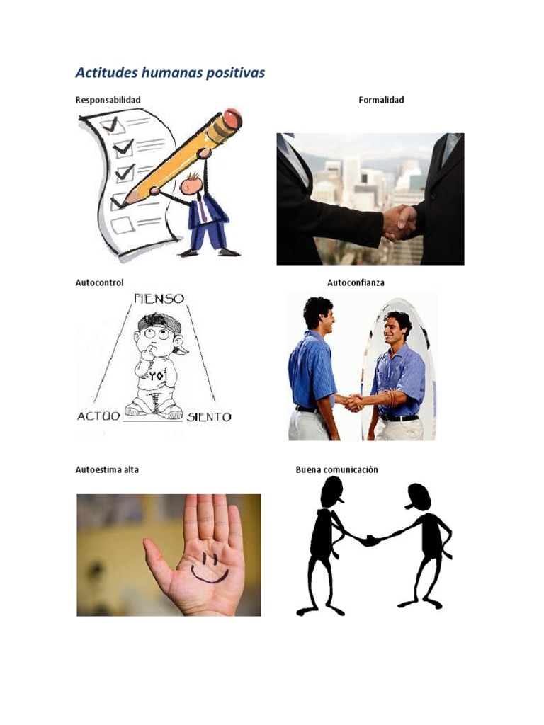 Actitudes Humanas Positivas y Negativas | PDF