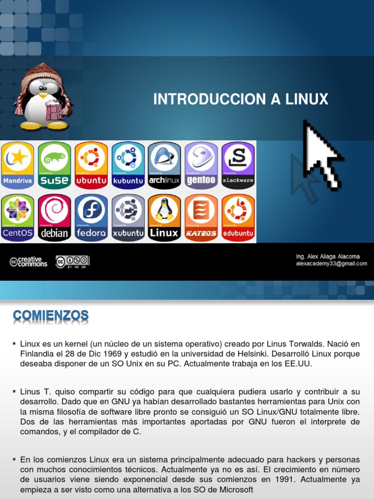 Cap.1 - Introduccion A Linux | PDF | Software libre | Distribución de Linux