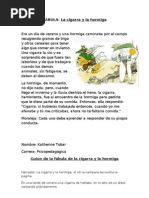 Esopo - La Cigarra y La Hormiga | PDF