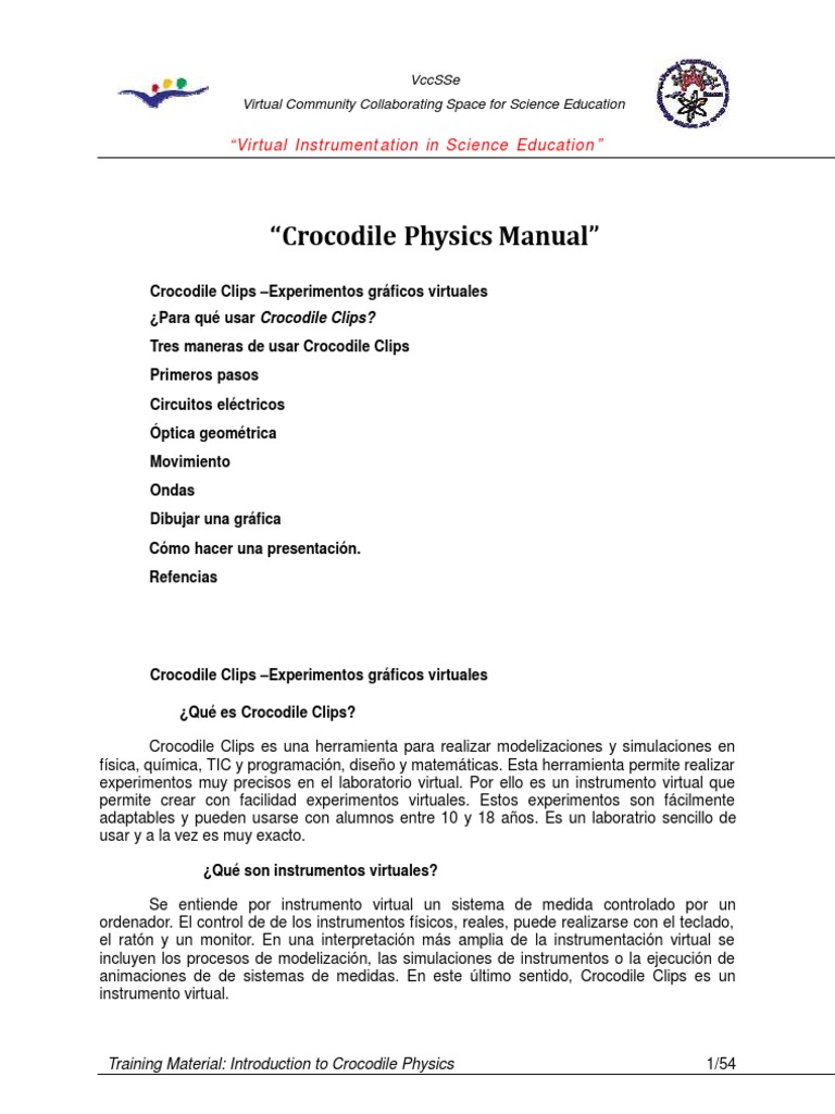 10 Crocodile Physics Tutorial | PDF | Point and Click | Ventana ...