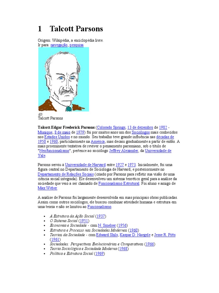 Talcott Parsons | PDF | Academia | Science