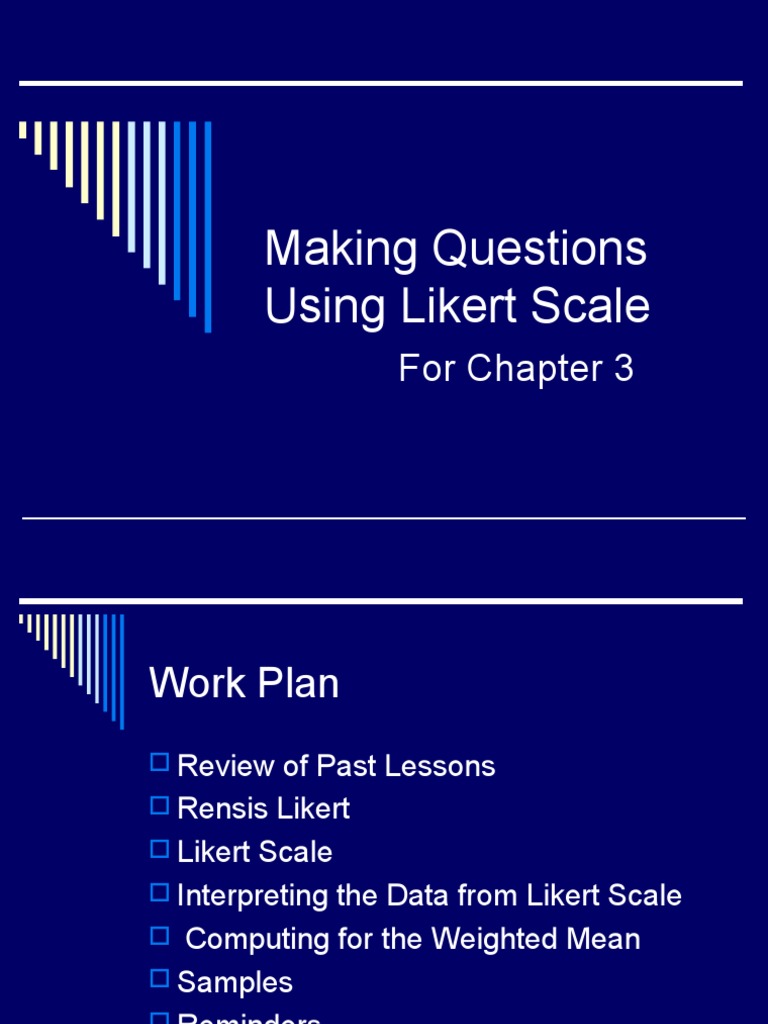 Creating Effective Likert Scale Questions | PDF | Likert Scale ...