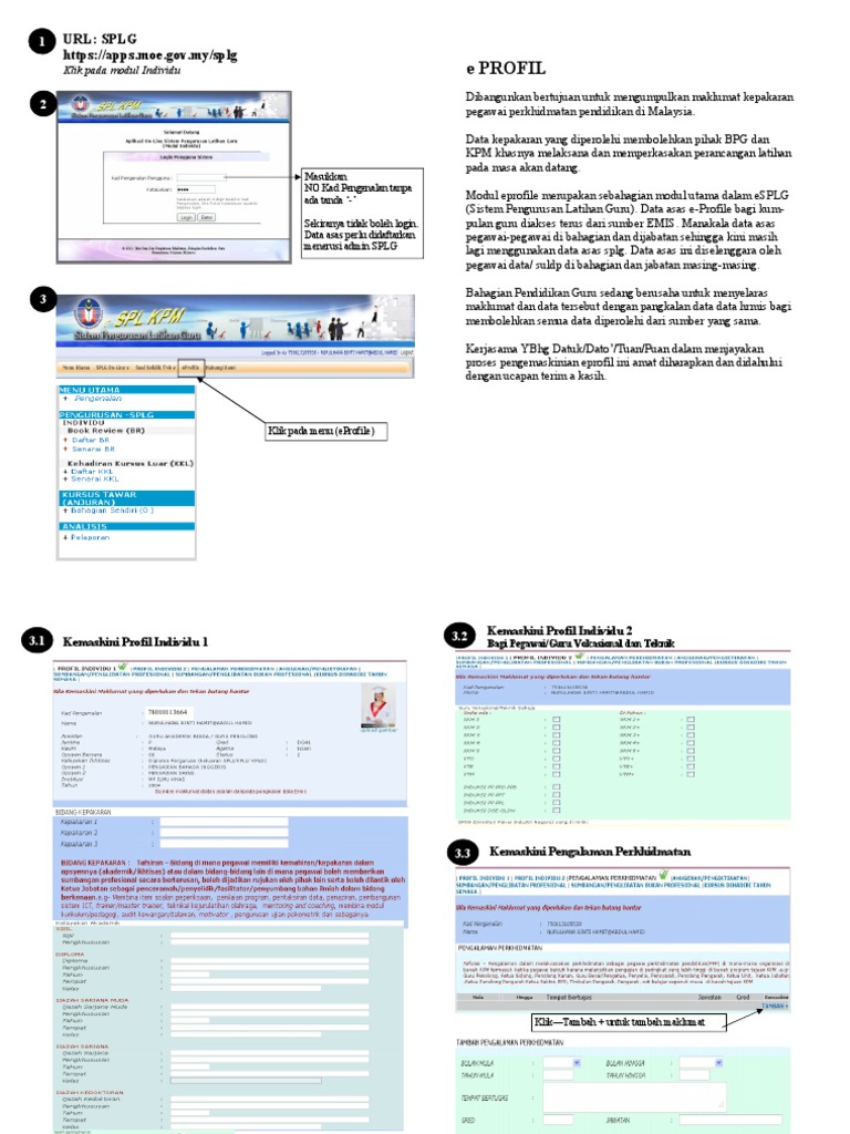SPLG Modul Eprofile | PDF