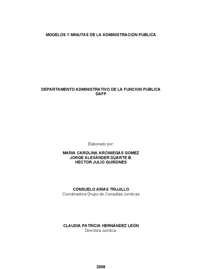 Modelos y Minutas Dafp | PDF | Salario | Recursos humanos