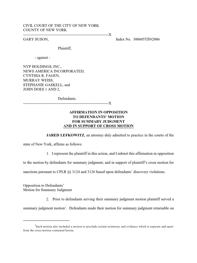 Gary Suson Lawsuit vs. Ny Post: Stephanie Gaskell, Reporter New York ...