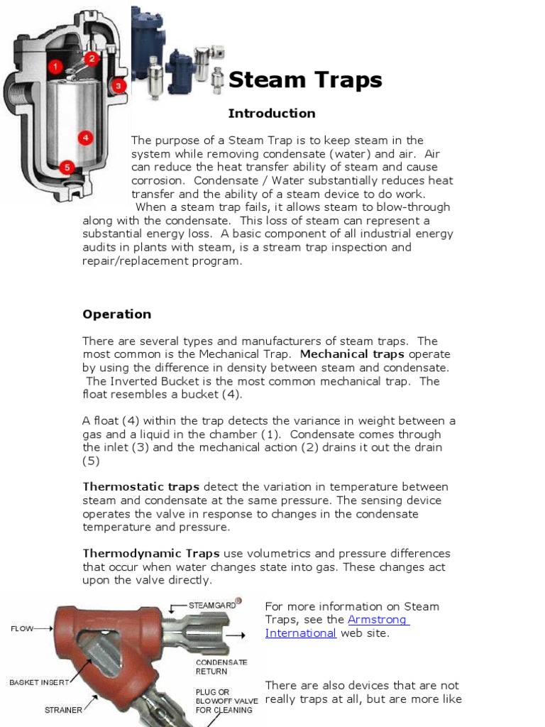 Steam Traps | PDF | Steam | Ultrasound