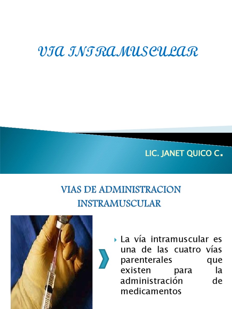Inyección Intramuscular: Guía Práctica | PDF | Jeringuilla ...