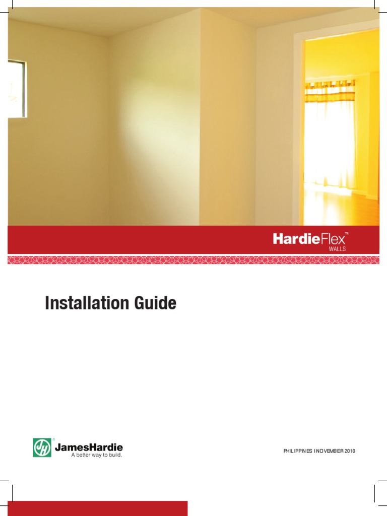 HardiFlex Walls Installation Manual | PDF | Framing (Construction) | Paint