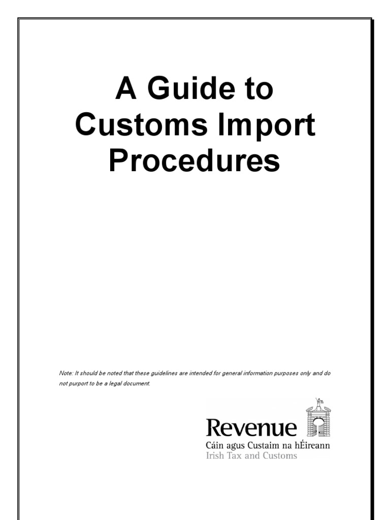 Import Procedures Guide | PDF | Business