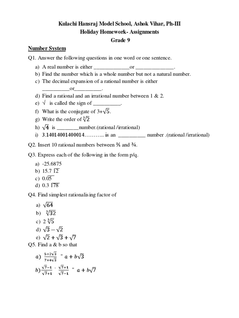 mathematics-class-ix-polynomial-rational-number
