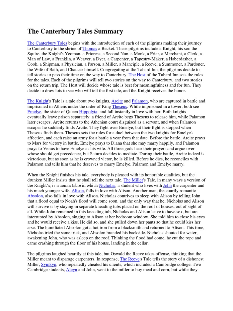 Notes 2 | The Canterbury Tales | The Decameron