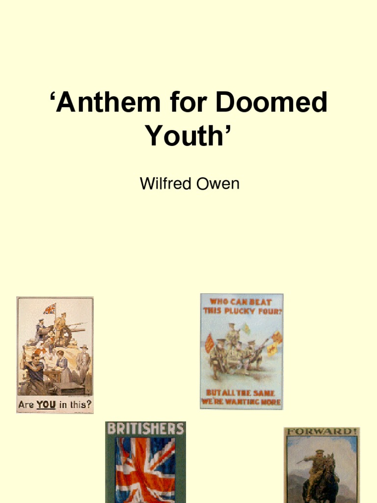 Anthem For Doomed Youth Wilfred Owen | PDF | Poetry