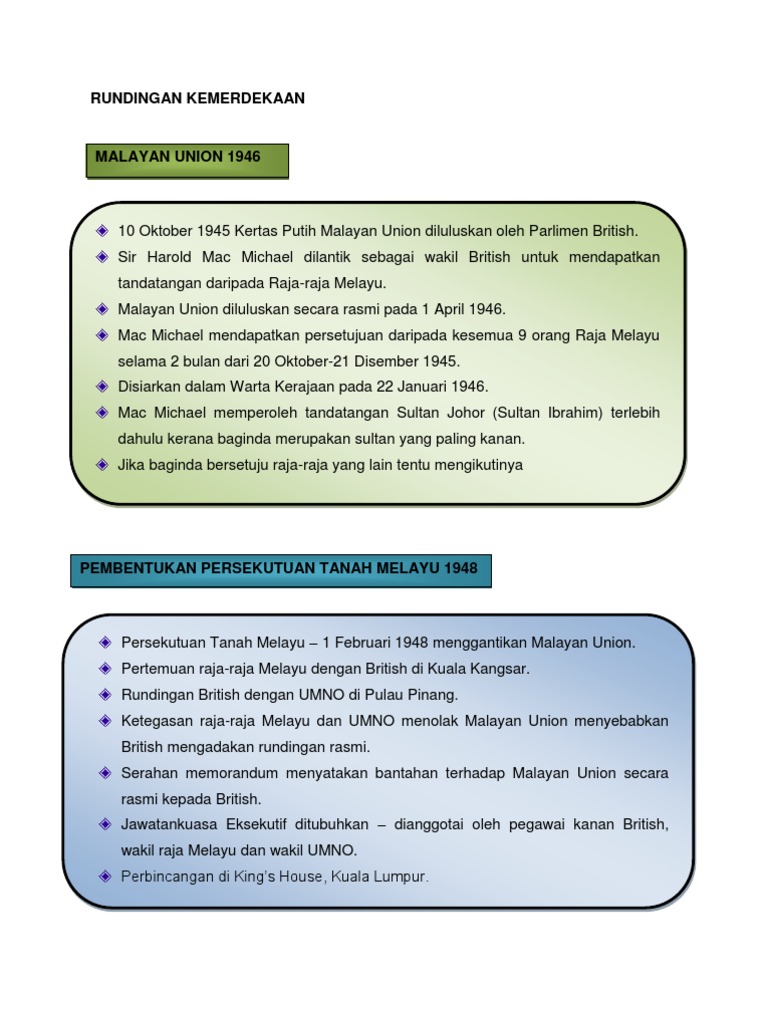 Rundingan Kemerdekaan | PDF