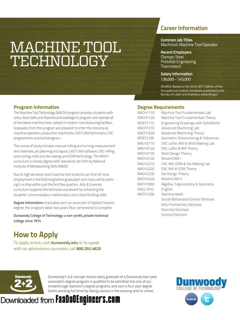 Machine Tool Technology 1 | PDF | Numerical Control | Machining