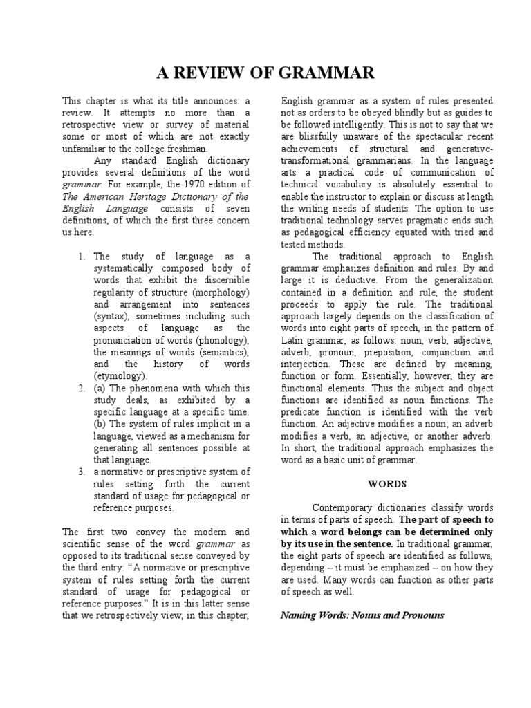 Overview of English Grammar Rules | PDF | Adjective | Grammatical Number