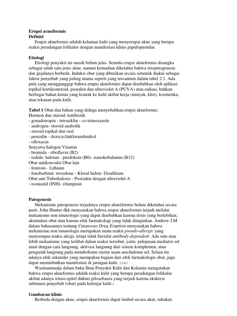 Erupsi Akneiformis | PDF