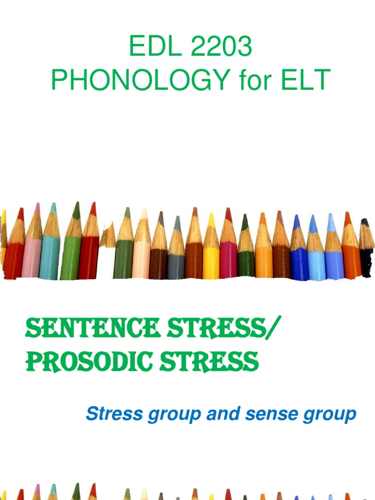 Sentence Stress | PDF | Stress (Linguistics) | Word