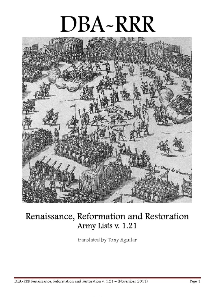 DBA-RRR Army Lists v.1.21 | PDF | Qing Dynasty | Cavalry