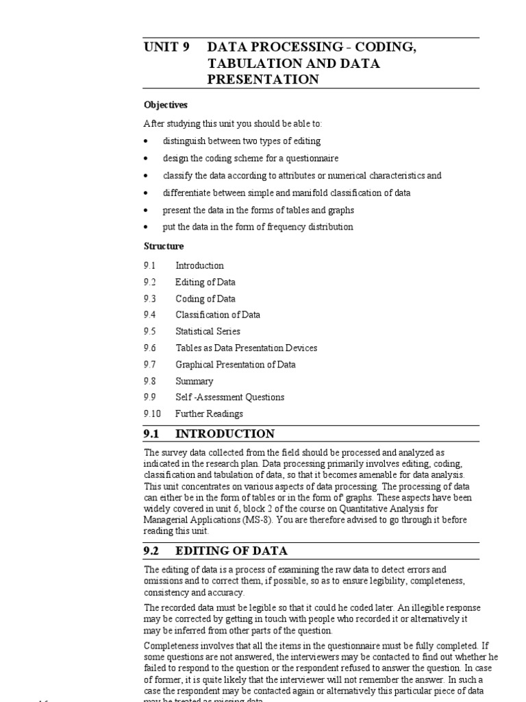 Data Coding Tabulation | PDF | Survey Methodology | Questionnaire