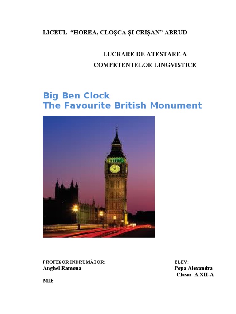 Big Ben | PDF | Library And Museum