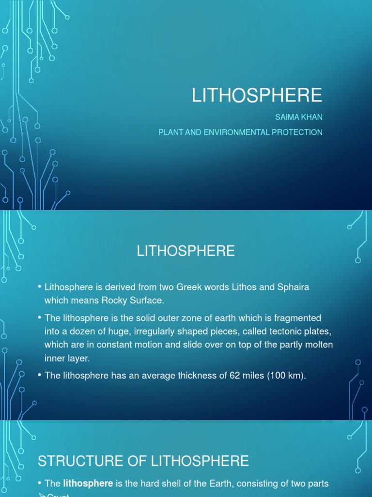 Lithosphere | PDF | Crust (Geology) | Mantle (Geology)