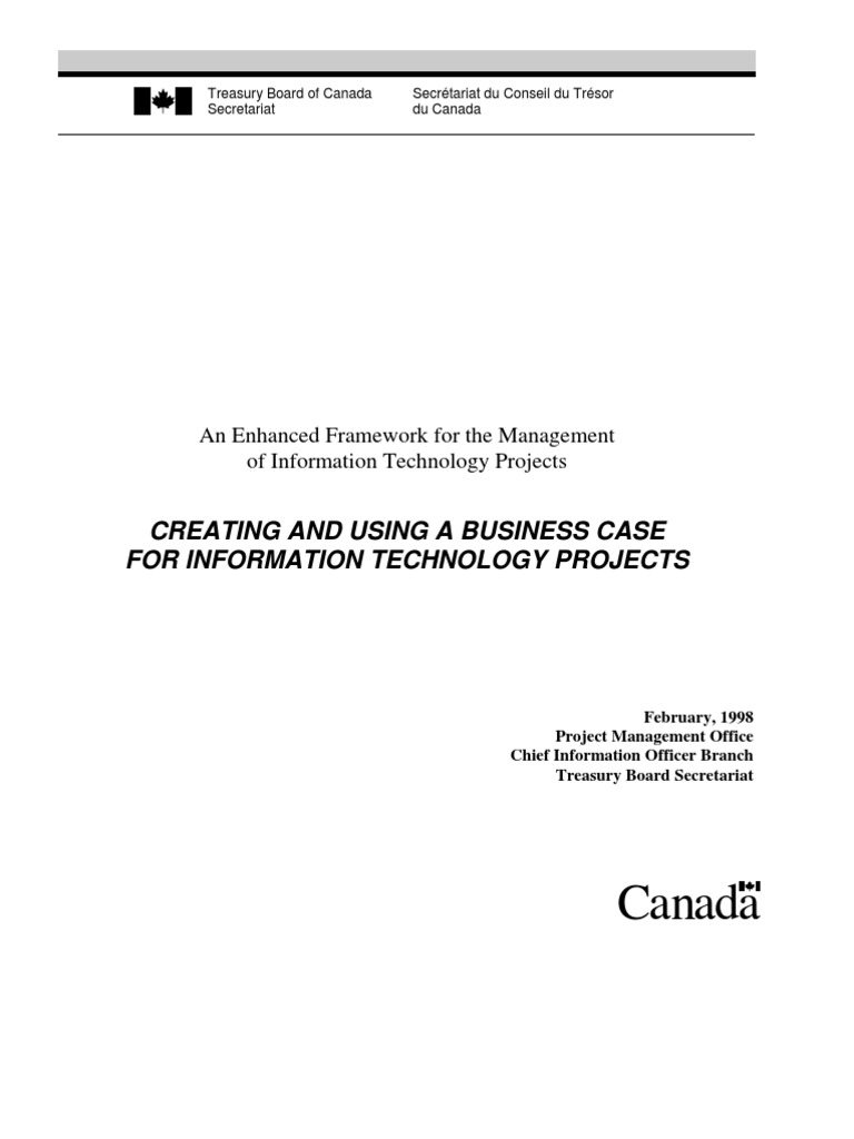 Business Case For IT Projects | PDF | Cost–Benefit Analysis | Strategic ...