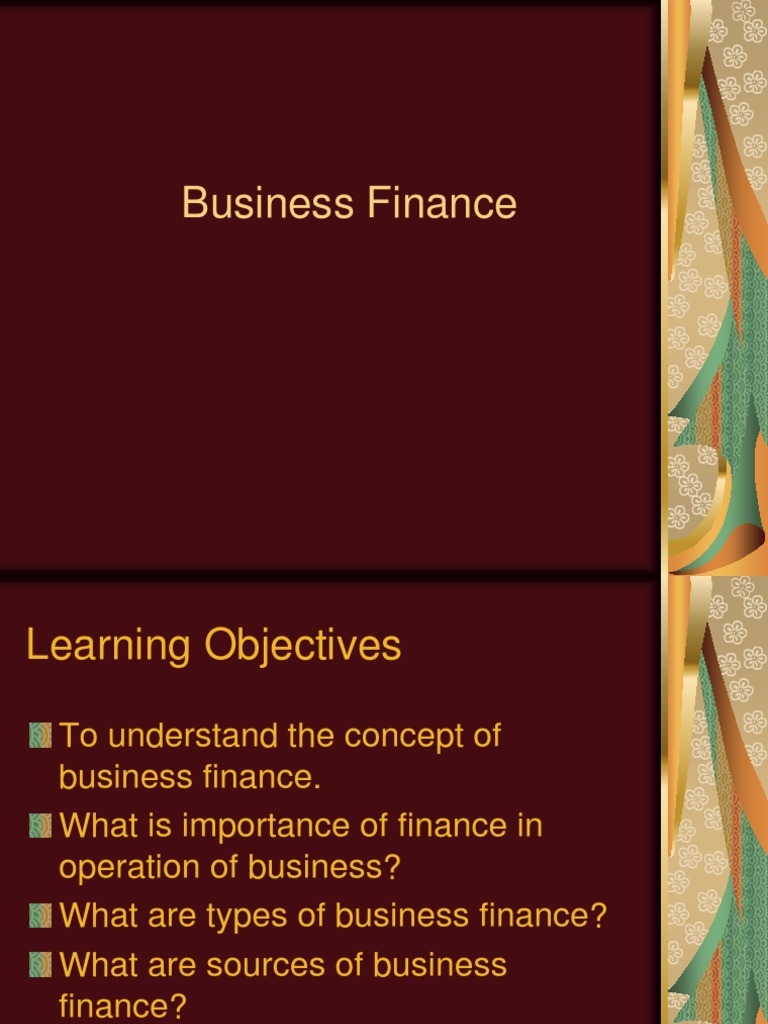 Business Finance | PDF | Financial Capital | Equity (Finance)