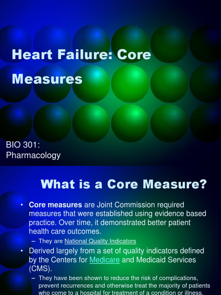 Heart Failure Core Measures Guide | PDF | Myocardial Infarction ...