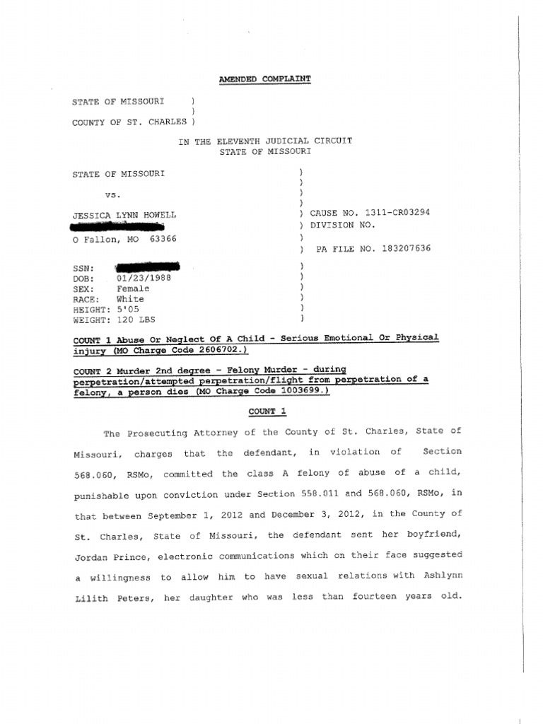 Jessica Howell Complaint | PDF