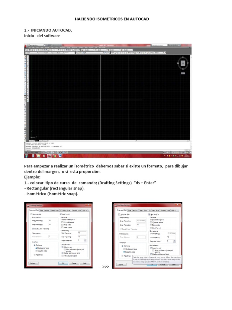 Isométricos en AutoCAD: Guía Práctica | PDF