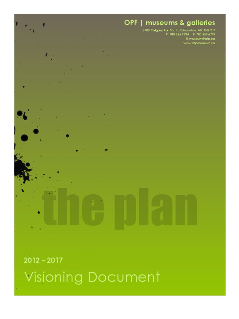 Museum Planning Visioning Document | PDF | Museum | Curator