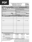 BIR Form 2307 | Withholding Tax