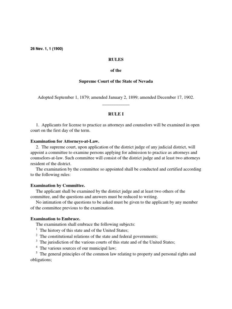 Nevada Reports 1900-1902 (26 Nev.) PDF | PDF | Continuance | Brief (Law)