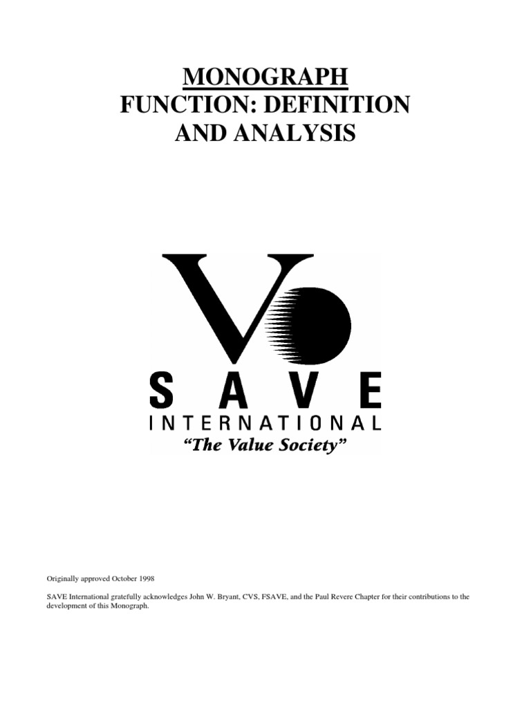 Monograph Function: Definition and Analysis | PDF | Function ...