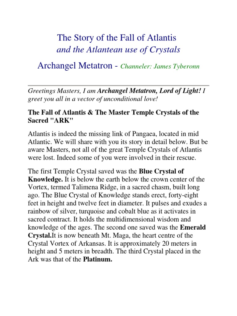 The True History of Atlantis: A Tale of Advancement, Tragedy and Hope ...