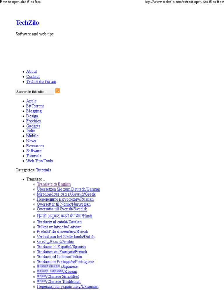 How To Open .Daa Files Free | PDF | Zip (File Format) | Computer File
