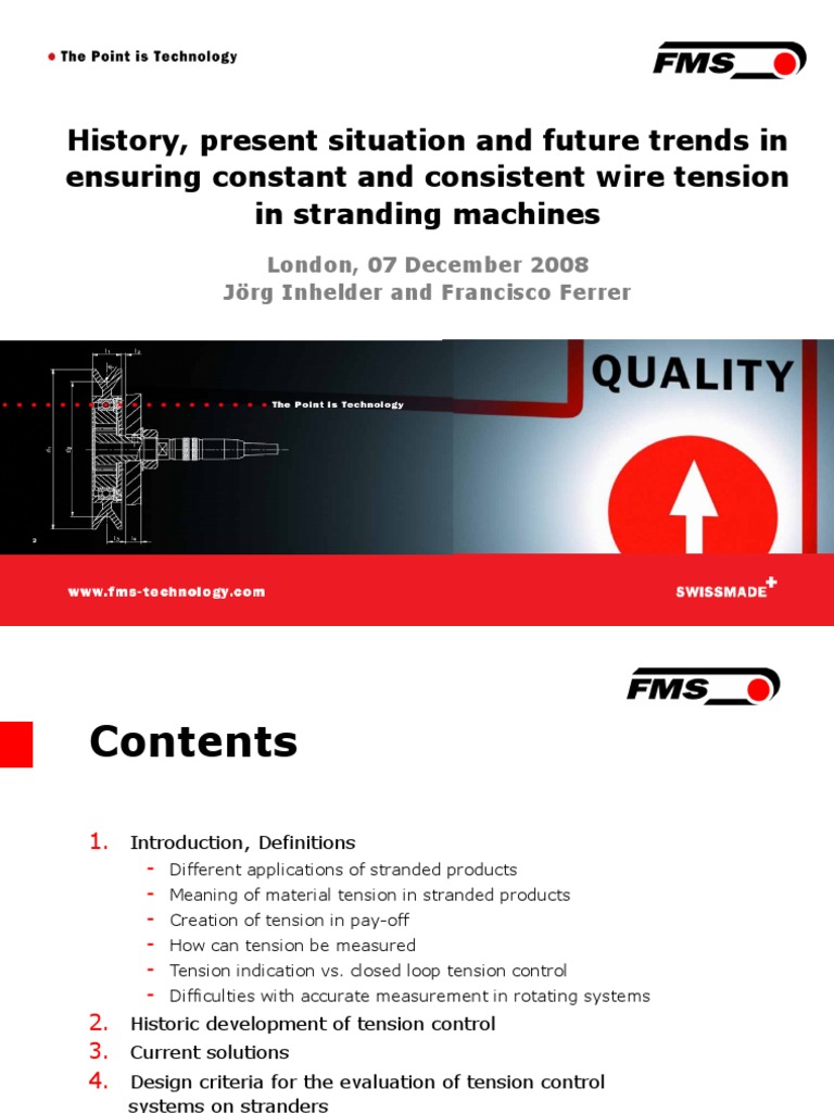 Wire Tensions in Stranding Machines | PDF | Control Theory | Wire