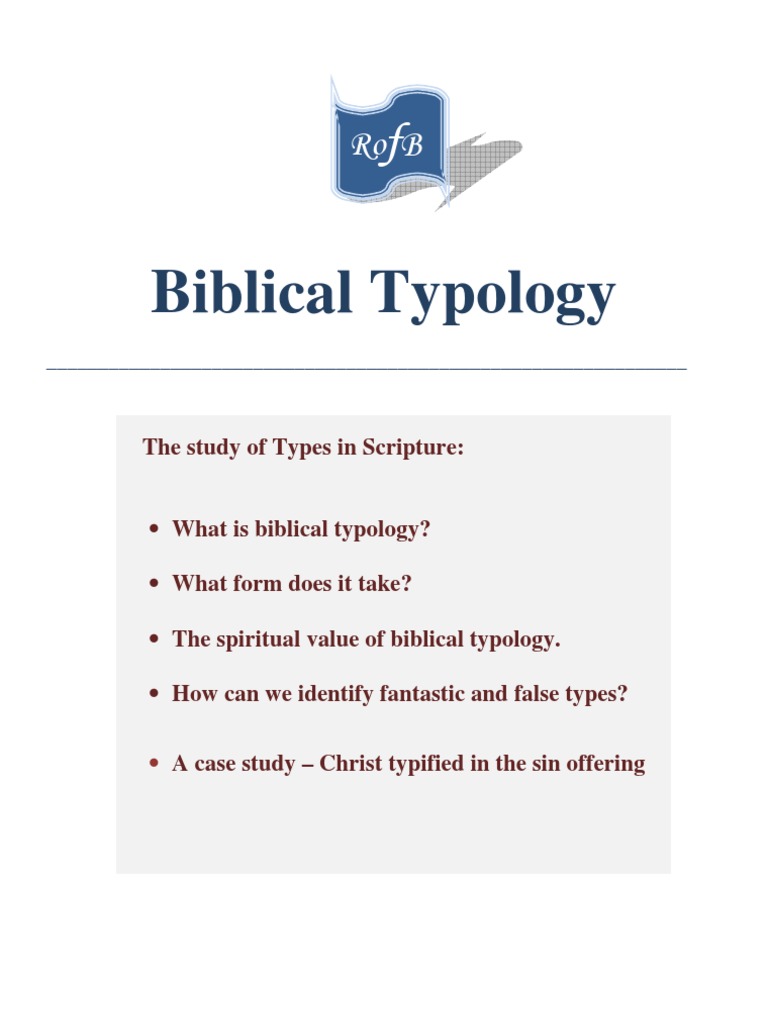 Examples Of Typology In Scripture – QTIRHX