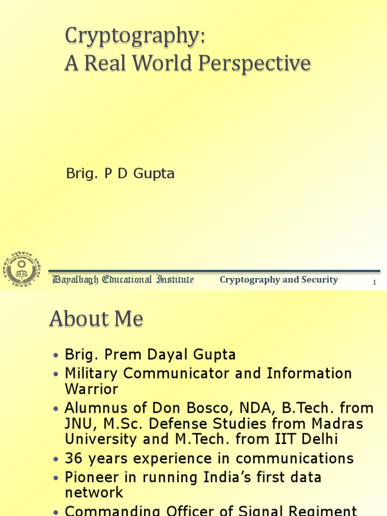 Cryptography and Security | PDF | Cryptanalysis | Cryptography