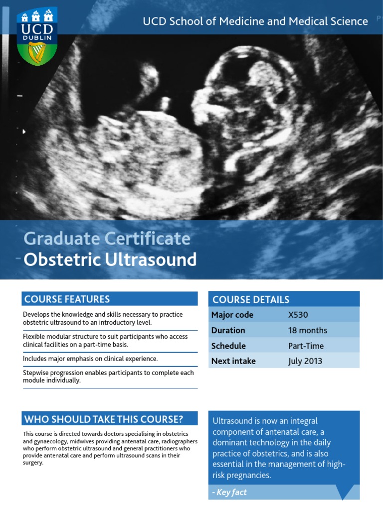 Graduate Certificate in Obstetric Ultrasound | PDF | Obstetrics ...