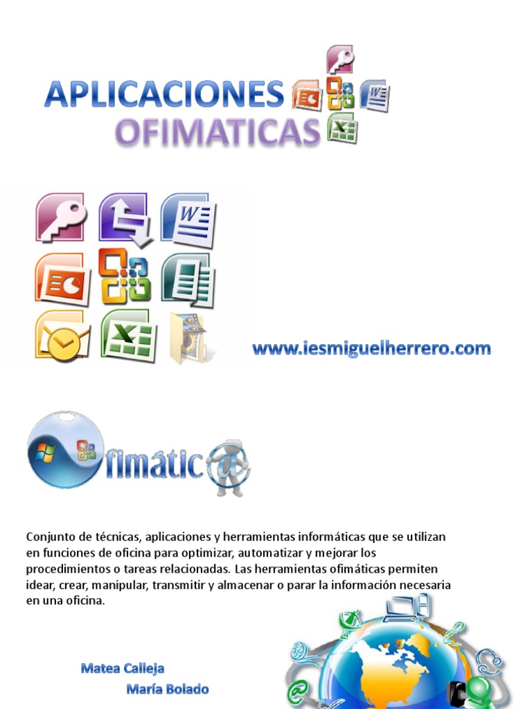 Aplicaciones Ofimaticas | PDF | Informática | Tecnología