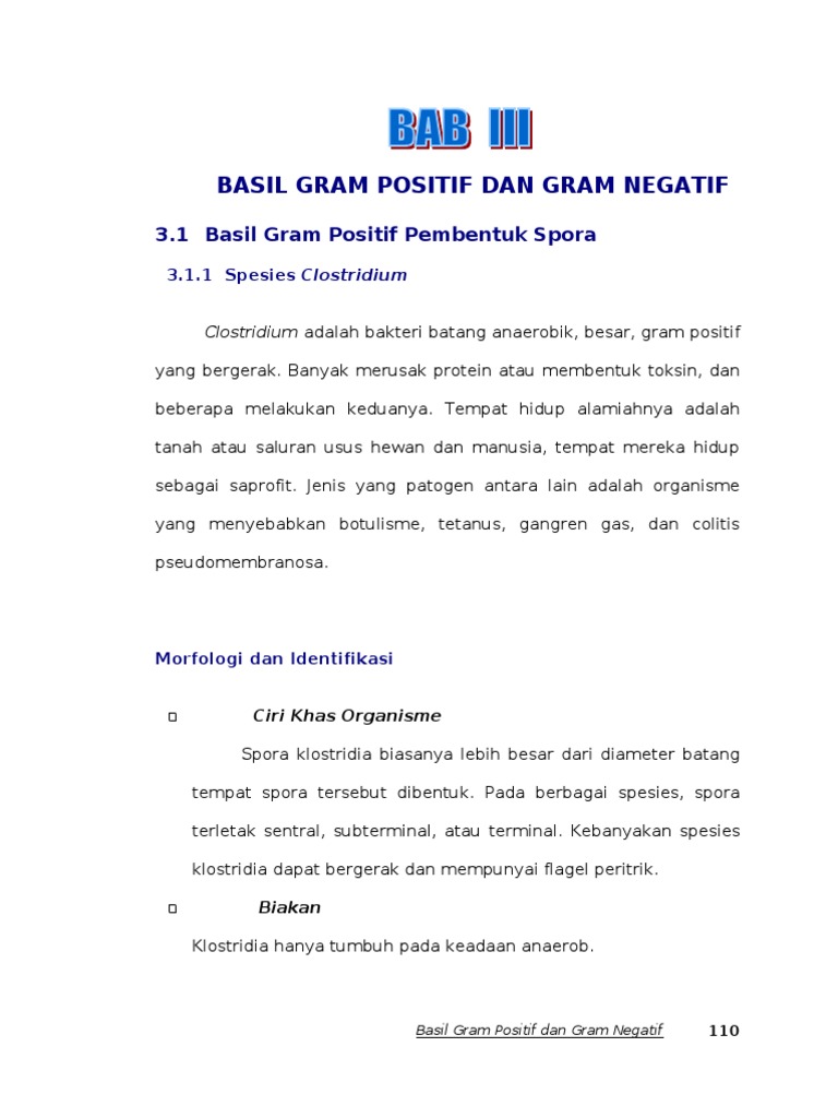 Basil Gram Positif Dan Gram Negatif | PDF